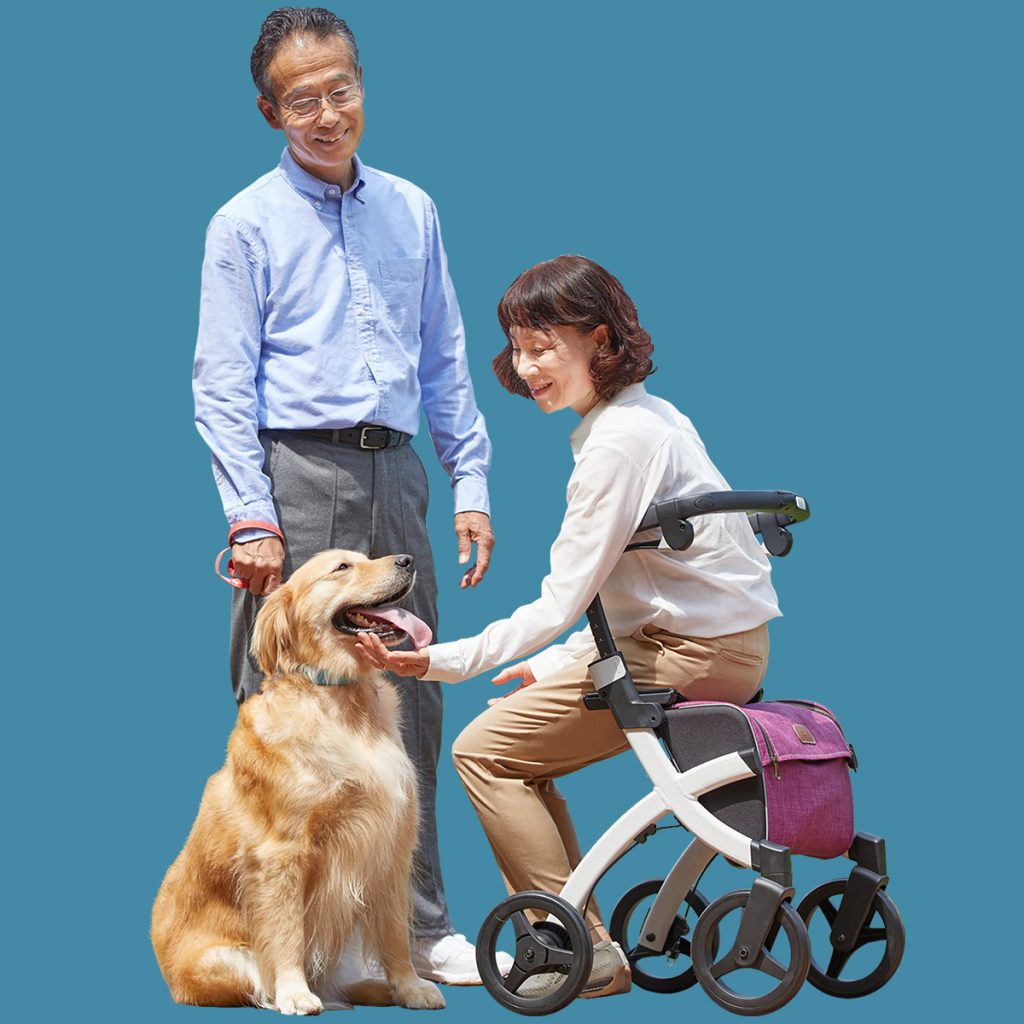 Rollz rollator walkers move along with you, wherever you go