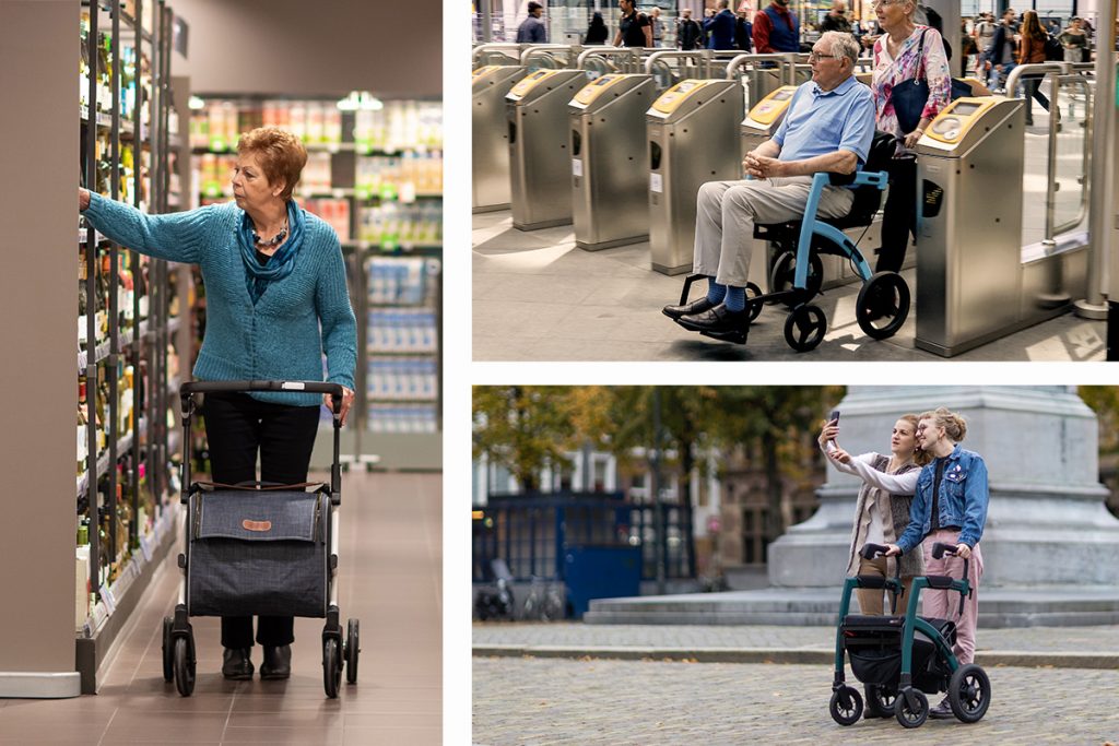 Rollz rollator walkers move along with you, wherever you go