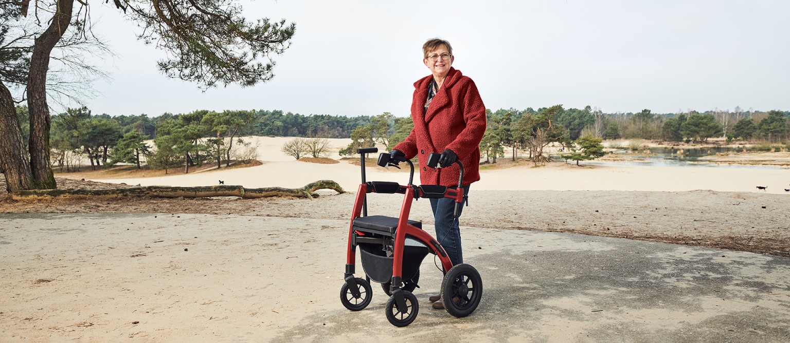 Rollator mit Luftreifen für Stoßdämpfung| Rollz Motion Performance